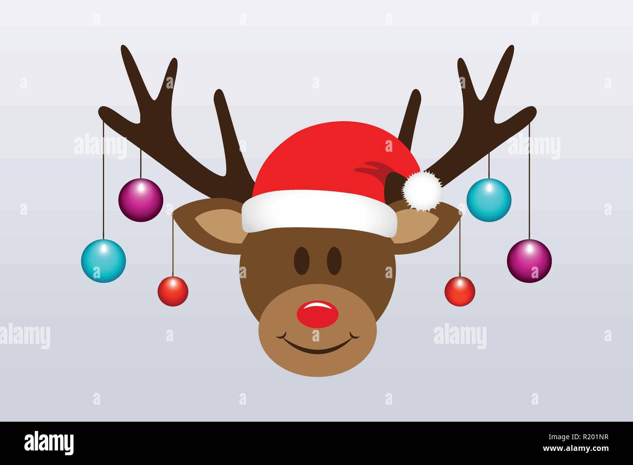 Happy merry christmas balls gift Stock Vector Images - Alamy