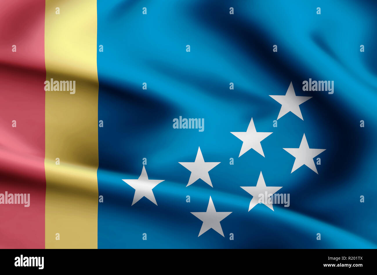 Durham north carolina modern and realistic closeup flag illustration ...