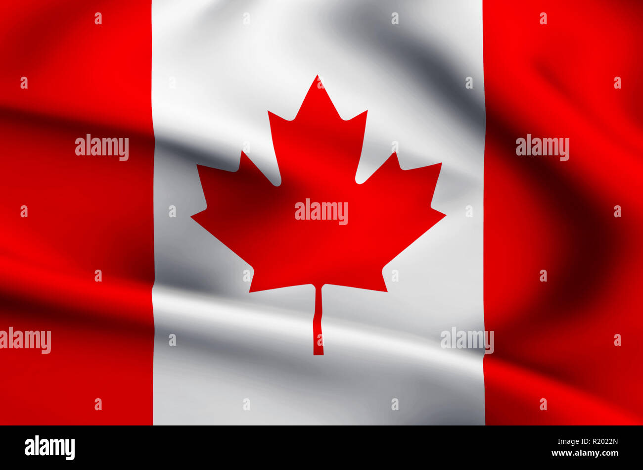 Canada modern and realistic closeup flag illustration. Perfect for ...