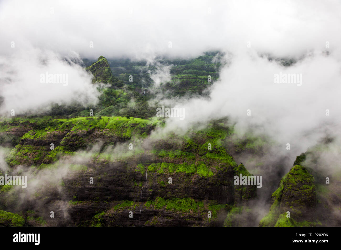 Monsoon landscapes around Tamhini Ghat and Mulshi Dam in western ghats ...