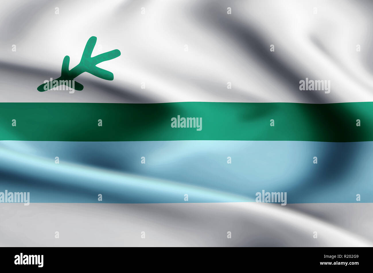 Labrador modern and realistic closeup flag illustration. Perfect for ...