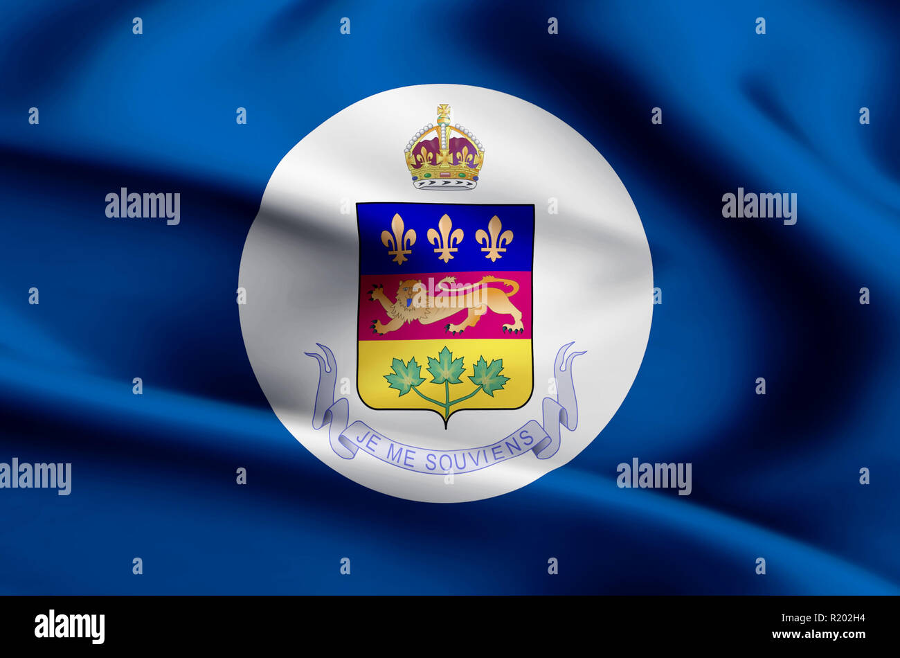 Lieutenant-Governor Of Quebec modern and realistic closeup flag ...