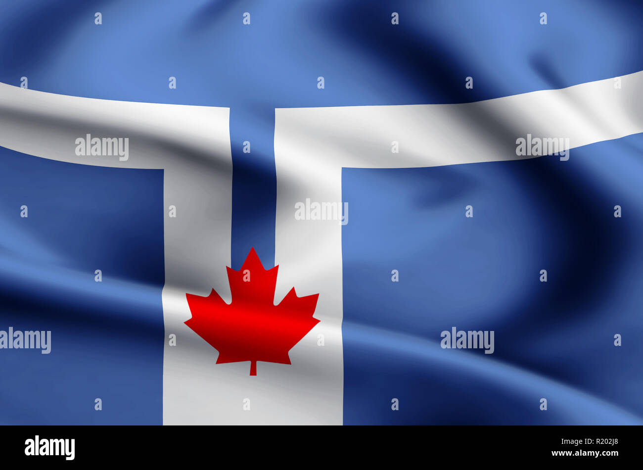 Toronto Flag modern and realistic closeup flag illustration. Perfect ...