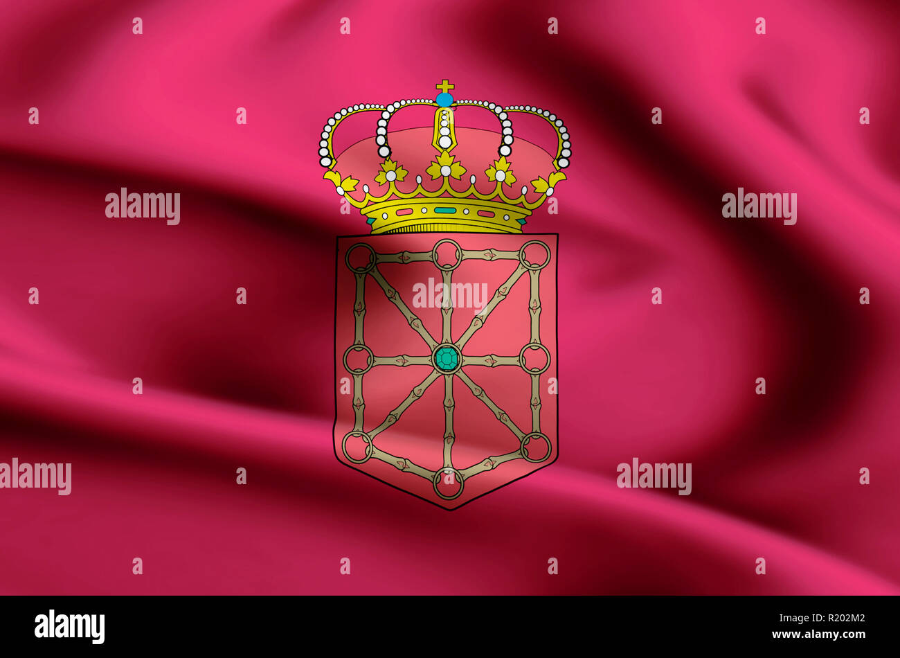 Navarro modern and realistic closeup flag illustration. Perfect for ...