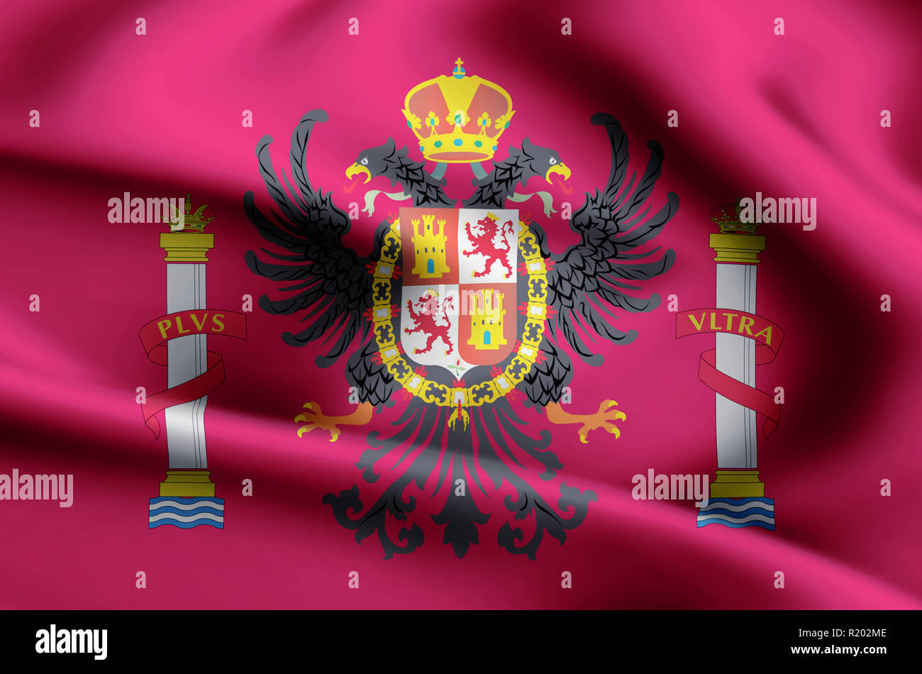 Toledo modern and realistic closeup flag illustration. Perfect for ...