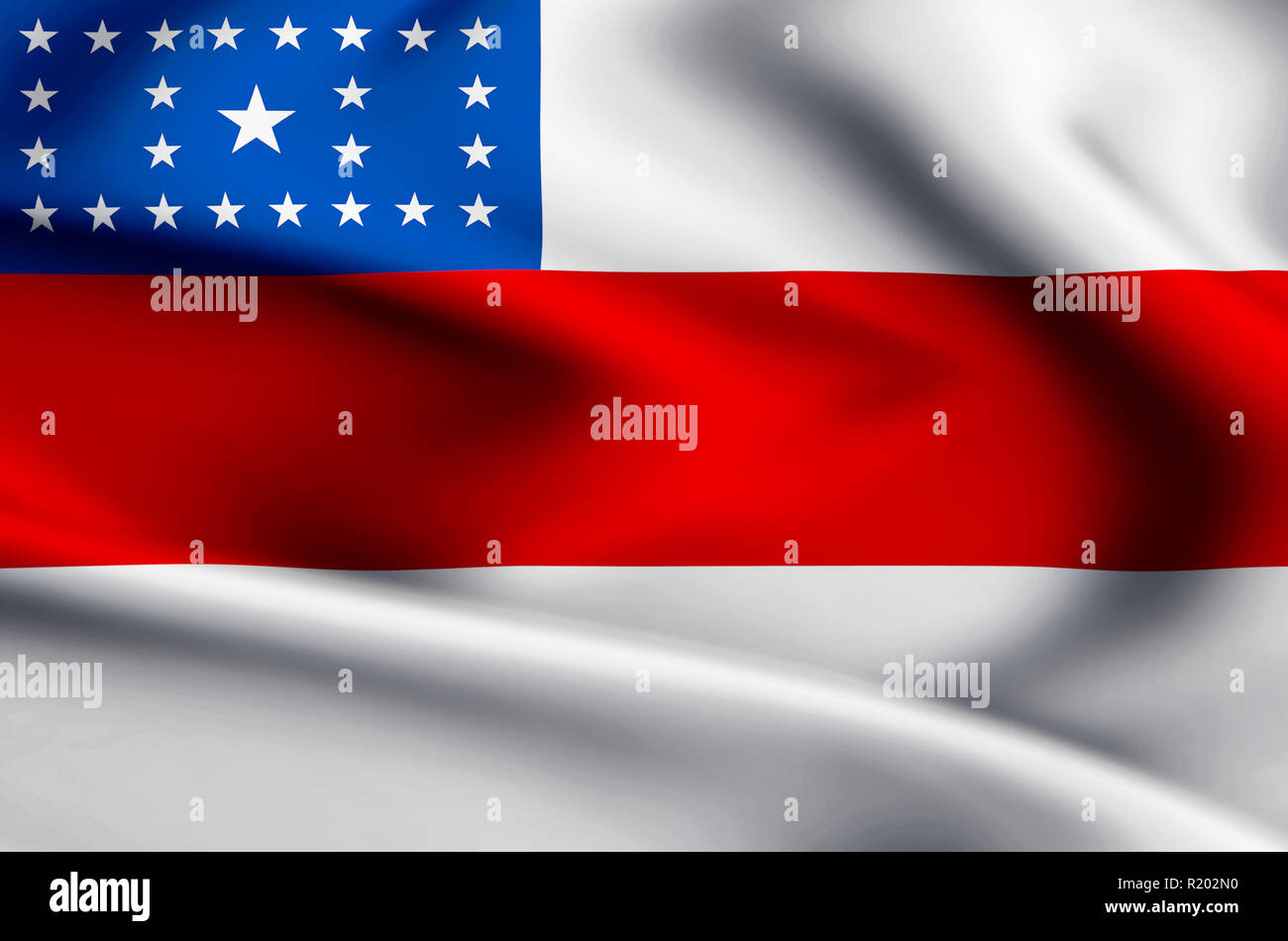 Amazonas modern and realistic closeup flag illustration. Perfect for ...