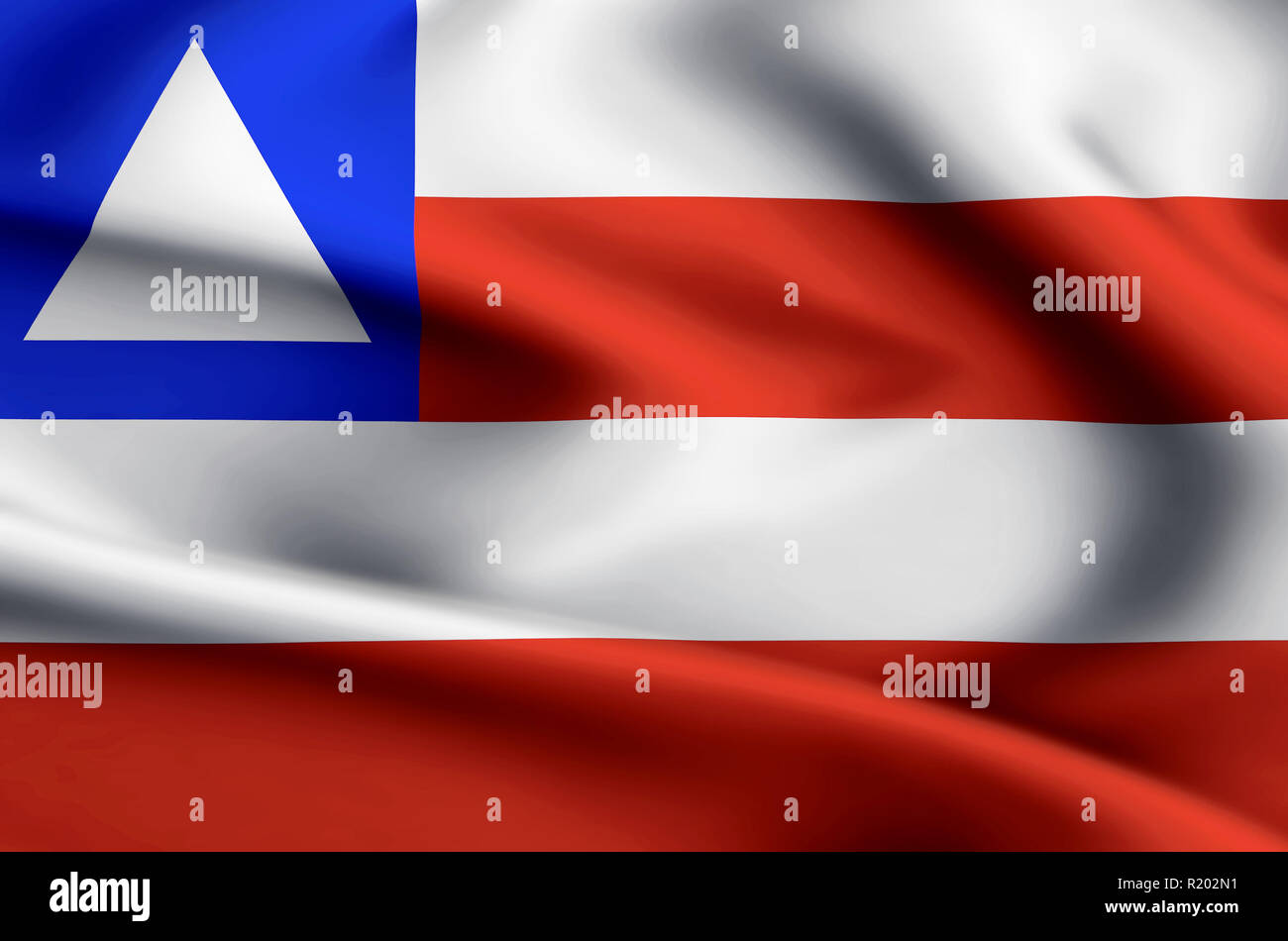 Bahia modern and realistic closeup flag illustration. Perfect for ...