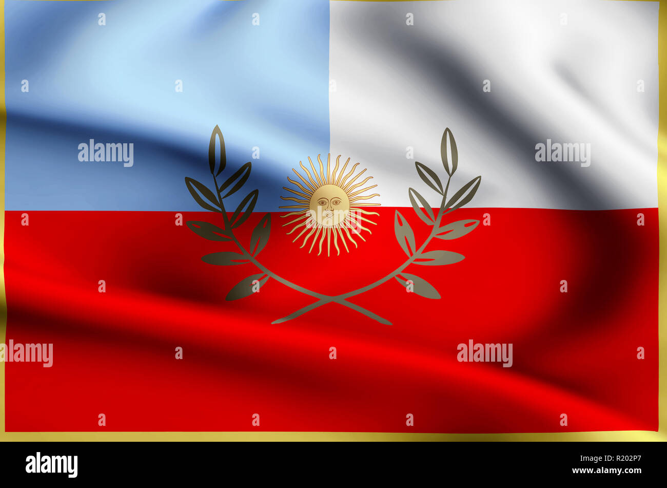 Catamarca modern and realistic closeup flag illustration. Perfect for ...