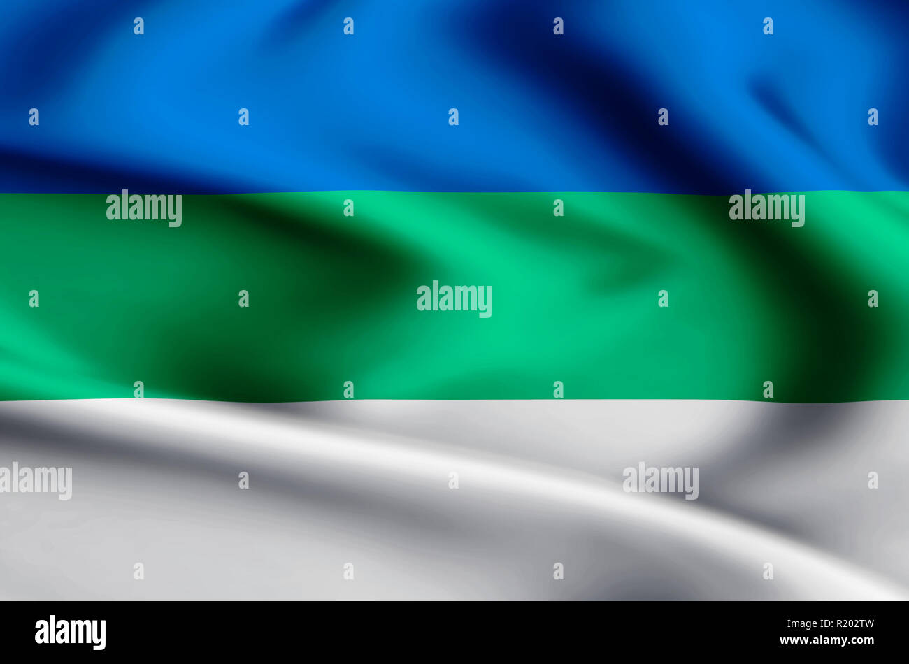 Komi modern and realistic closeup flag illustration. Perfect for ...