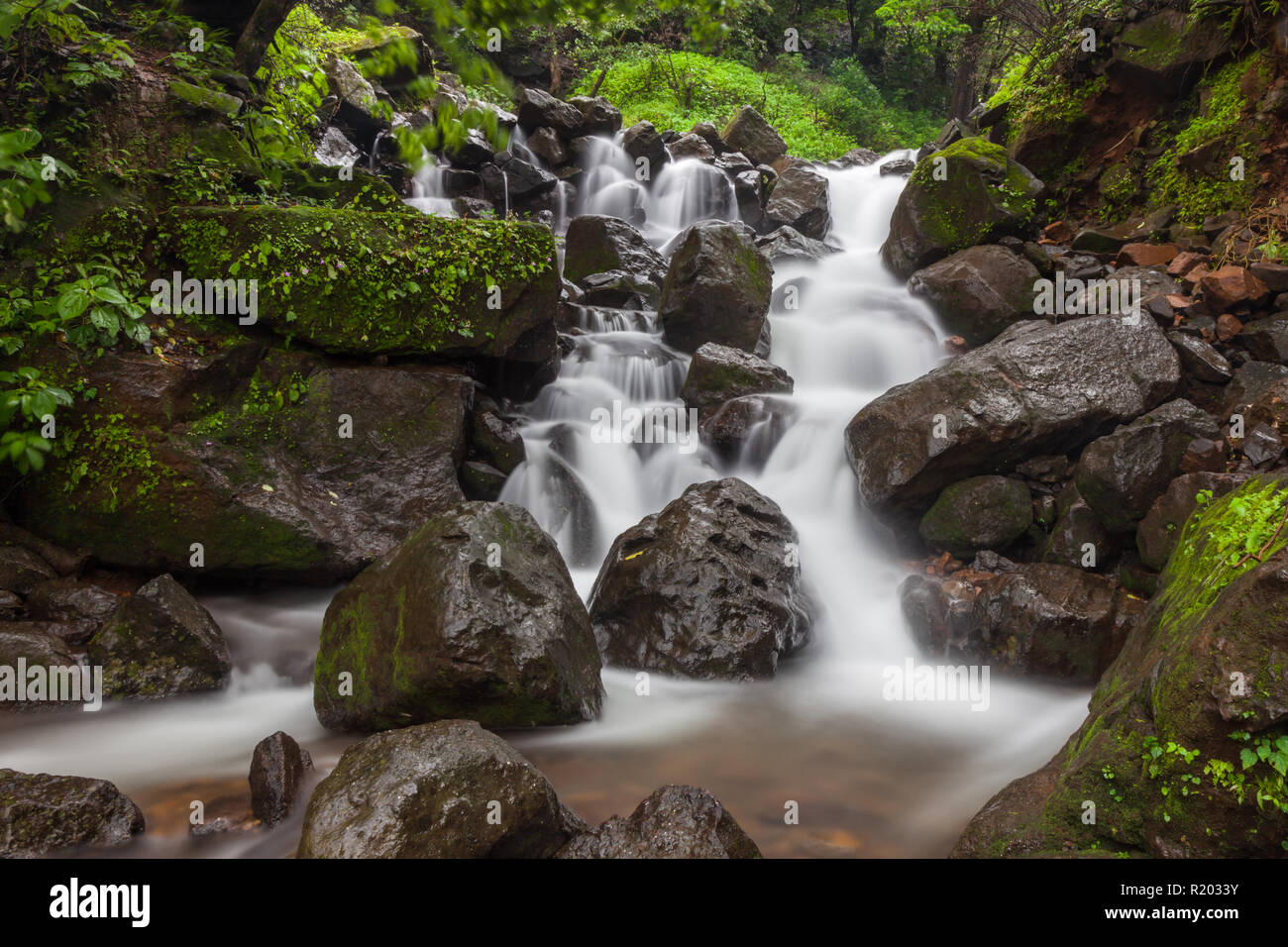 Monsoon landscapes around Tamhini Ghat and Mulshi Dam in western ghats ...