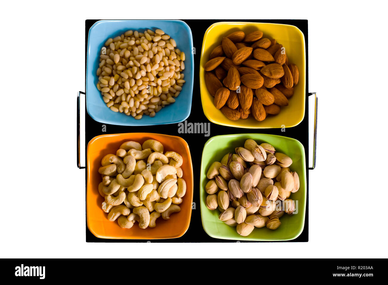 Colorful delicious mix assorted nuts hi-res stock photography and ...