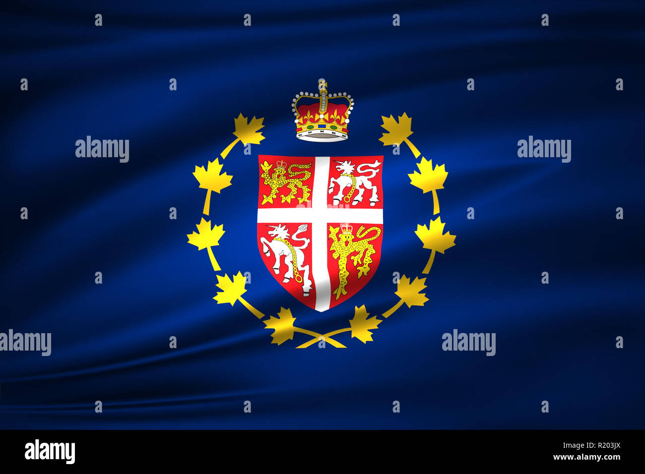 Lieutenant-Governor Of Newfoundland And Labrador 3D waving flag ...