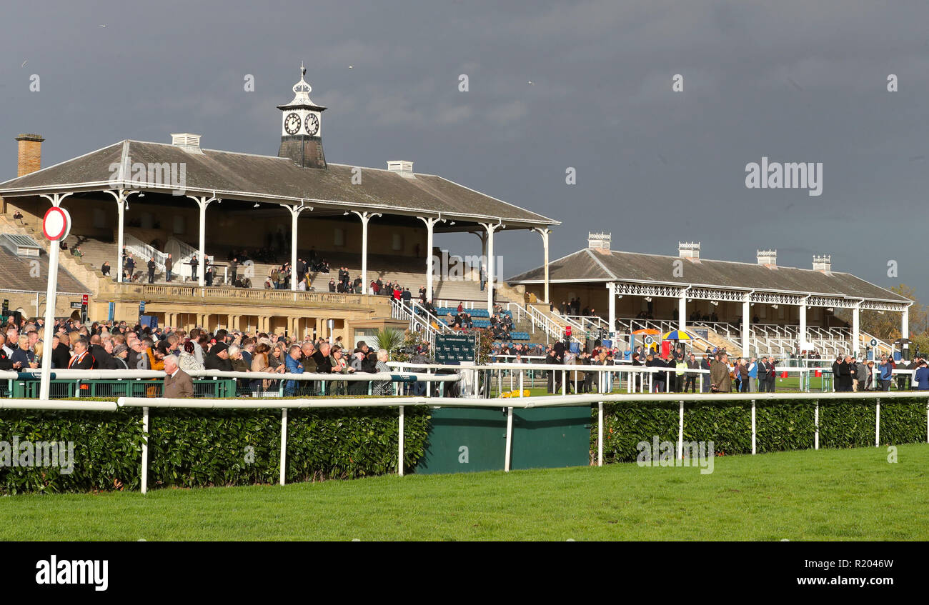 General view of the grandstand at Doncaster Racecourse Stock Photo - Alamy