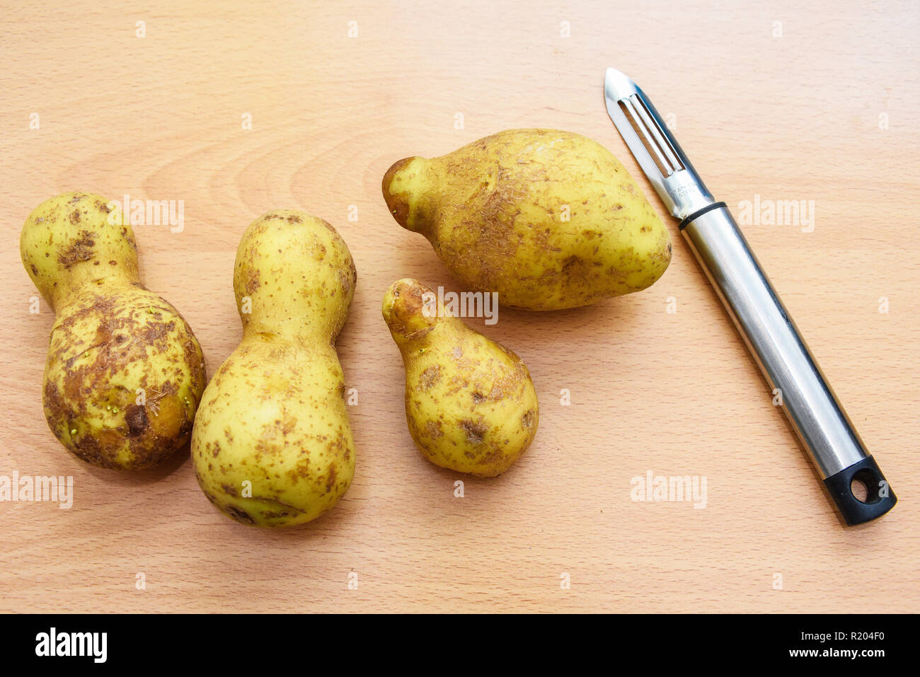 Odd shaped potatoes. Non standard shape food. Wonky veg. Imperfect ...