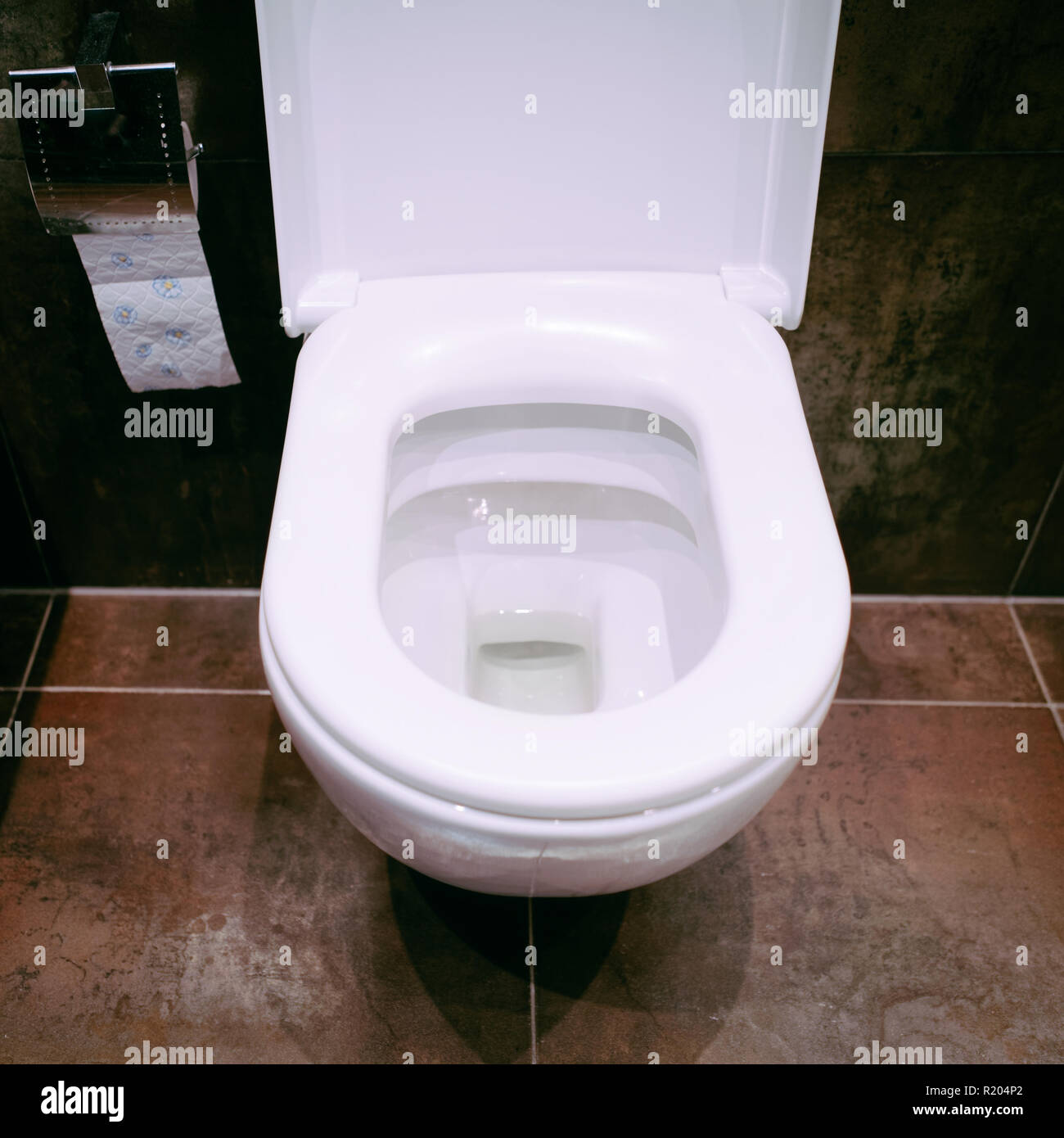 Toilet bowl above view hi-res stock photography and images - Alamy