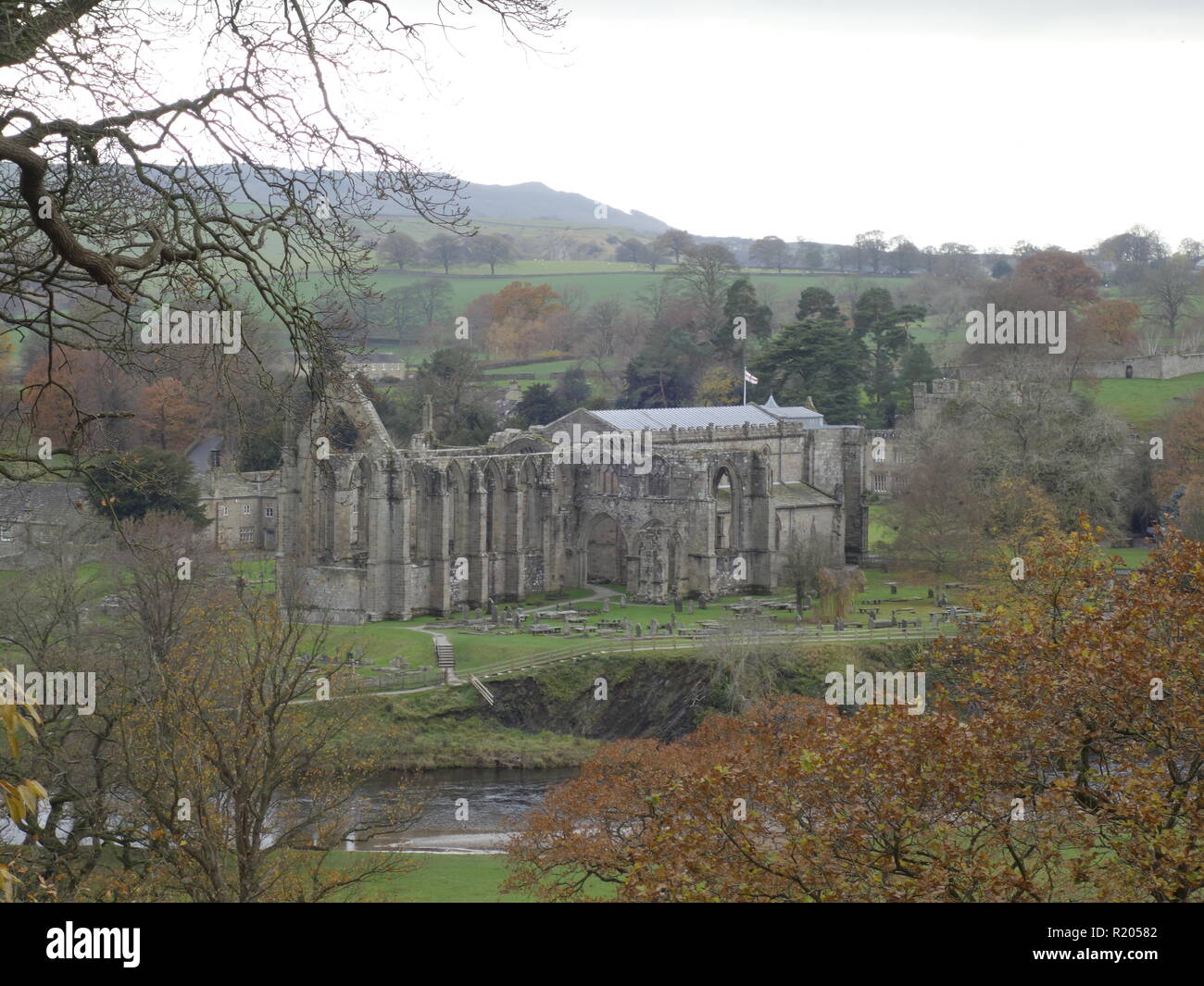 photogrpah from around the olf ruins of Bolton Abbey Stock Photo - Alamy