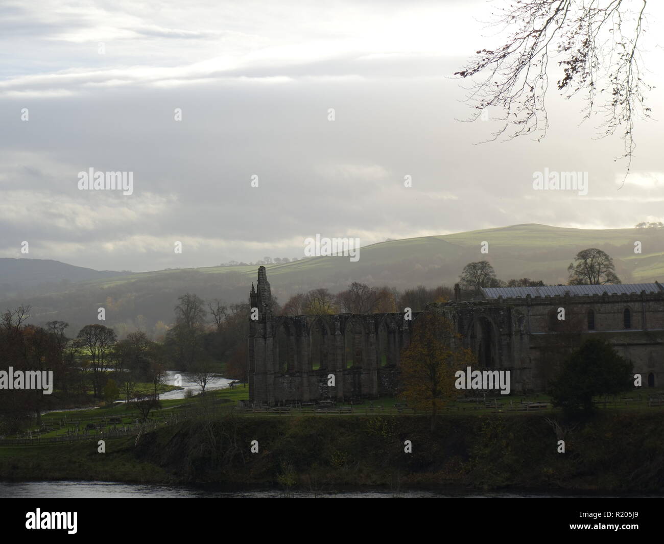 photogrpah from around the olf ruins of Bolton Abbey Stock Photo - Alamy