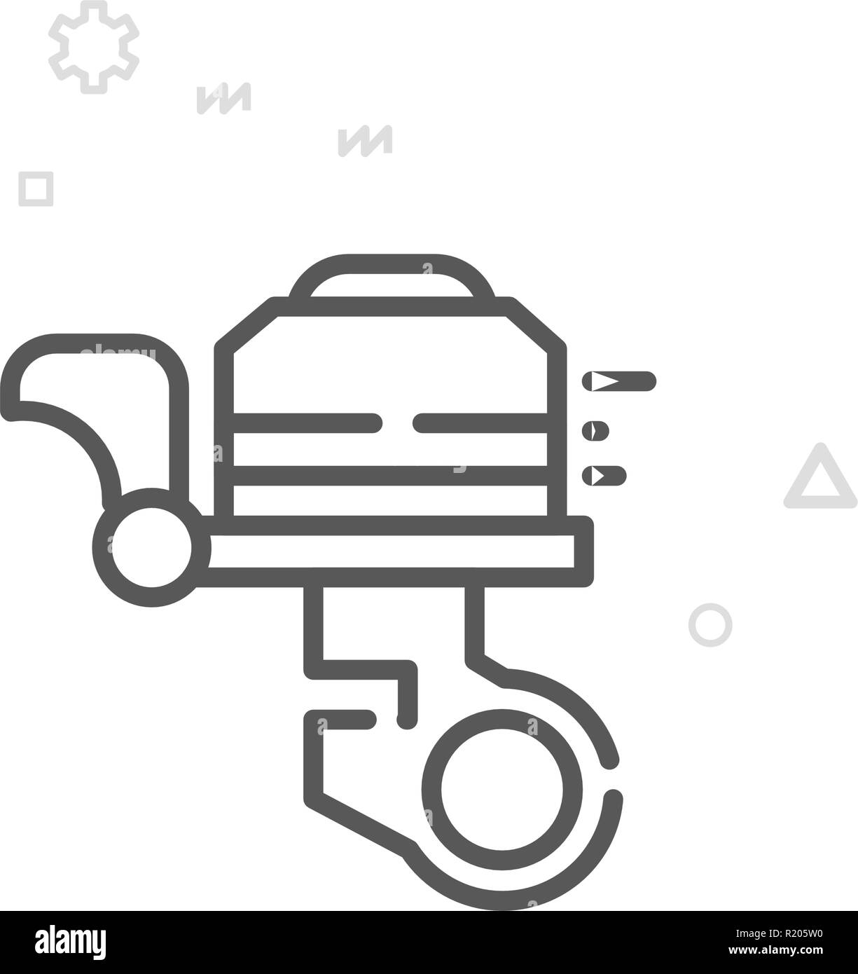 Bicycle bell vector Stock Vector Images - Alamy