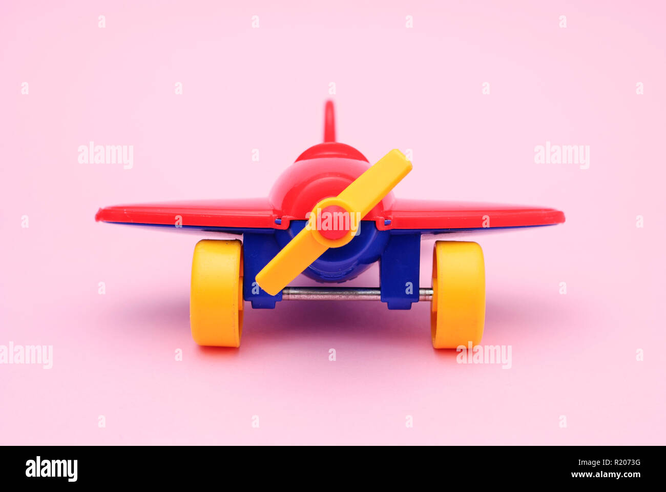 Toy red plane Stock Photo - Alamy