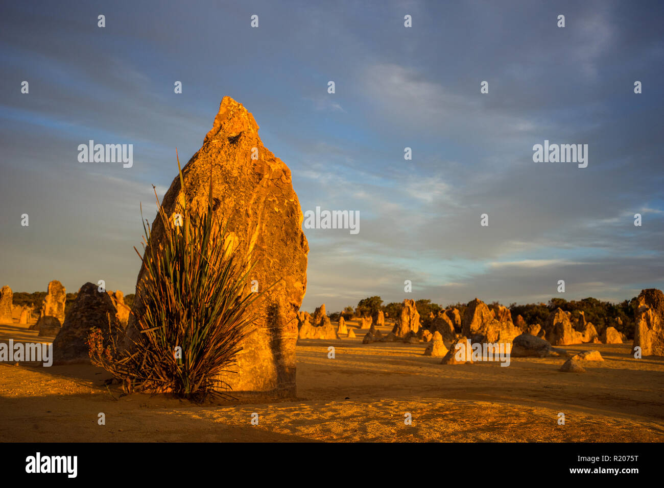 Sunset Pinnacles Desert Stock Photo - Alamy