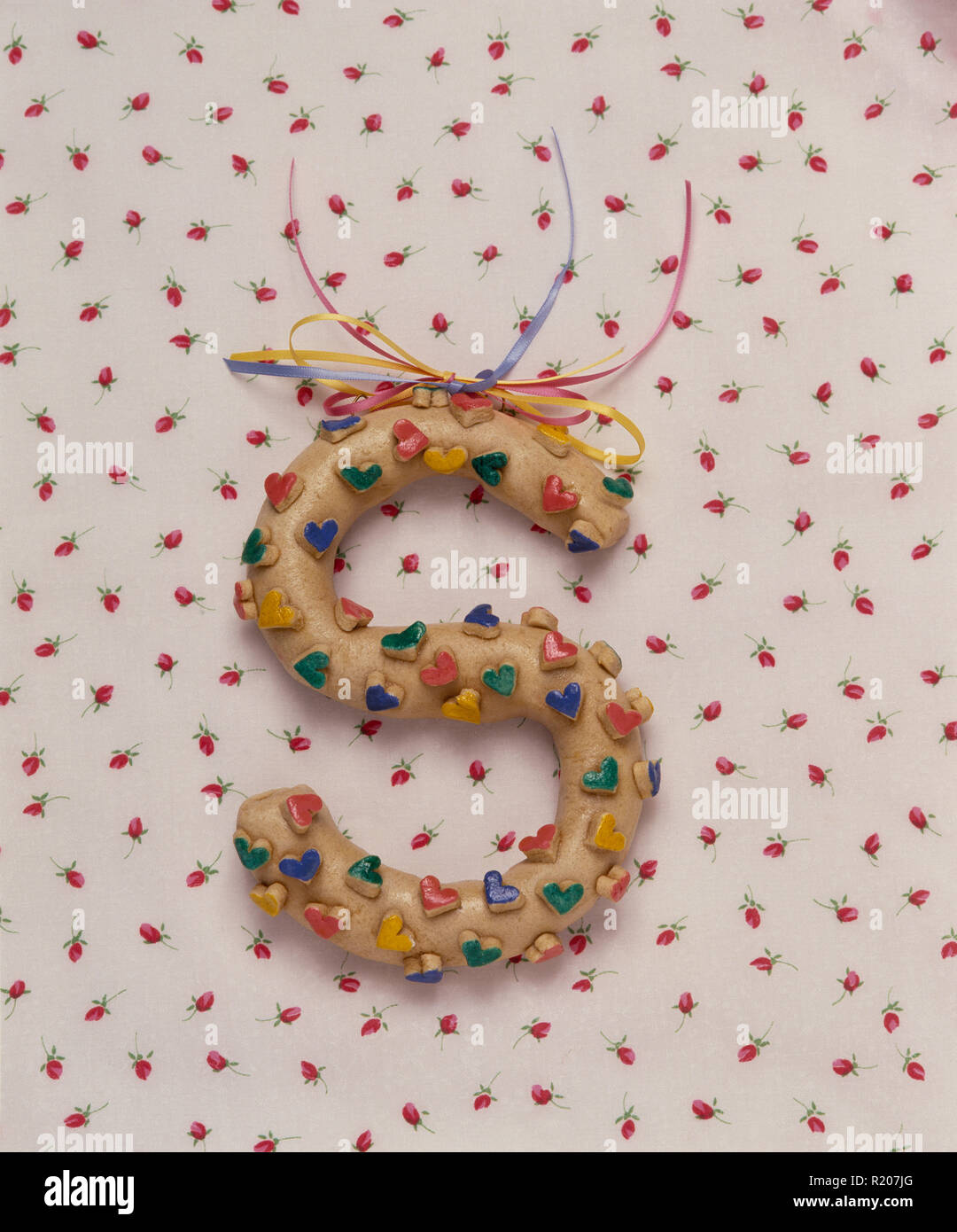 Close-up of a Fimo letter 'S' Stock Photo - Alamy