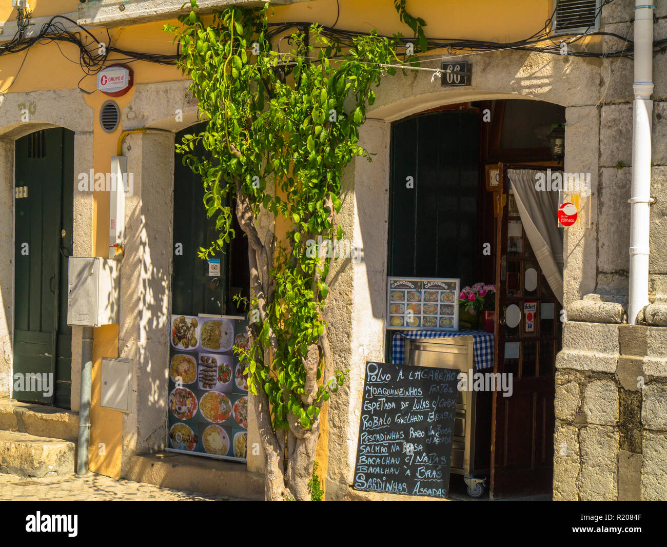 restaurant menu, Lisbon,Portugal,Europe Stock Photo - Alamy