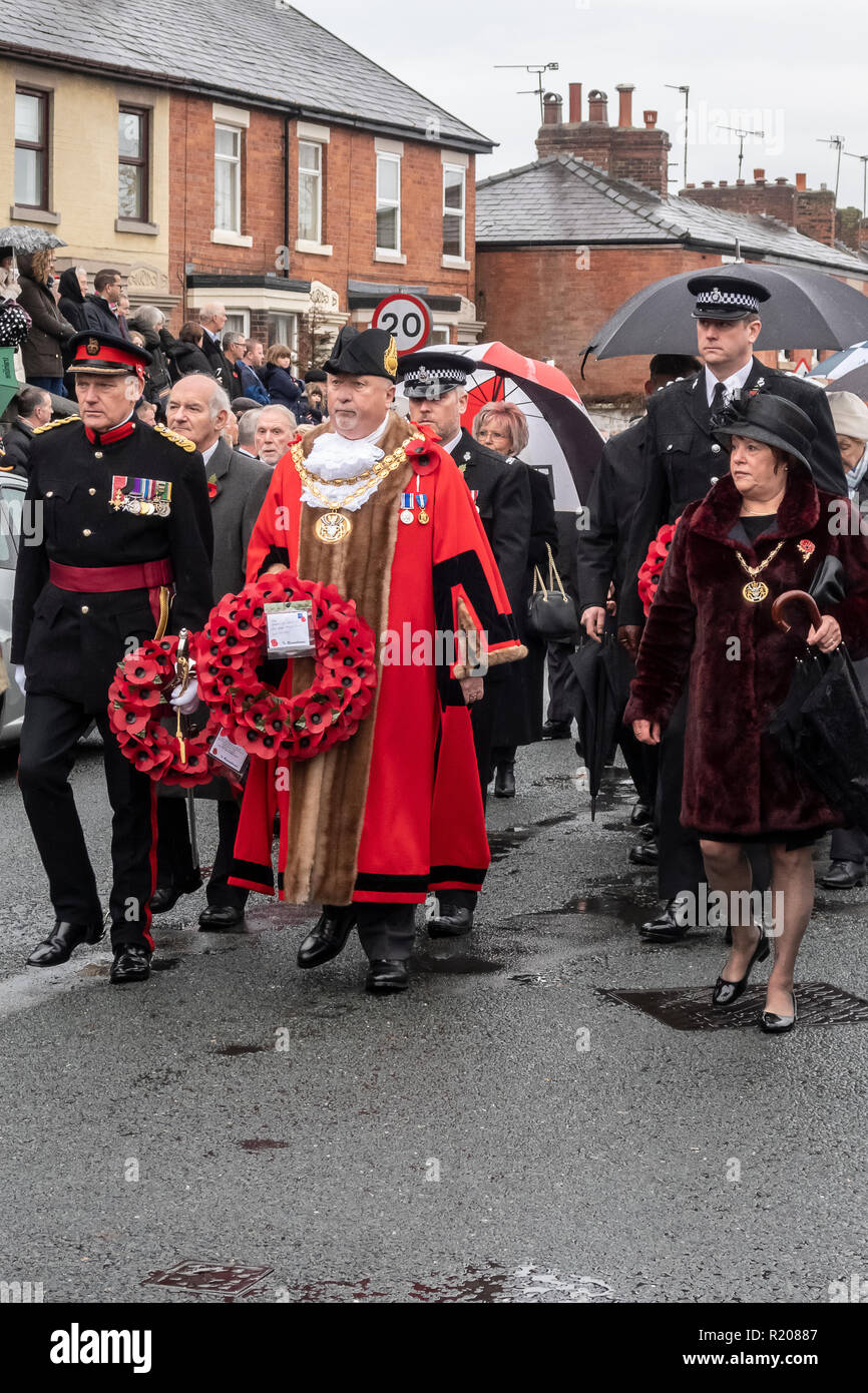 Remembrance Sunday 2018 Leyland Stock Photo - Alamy