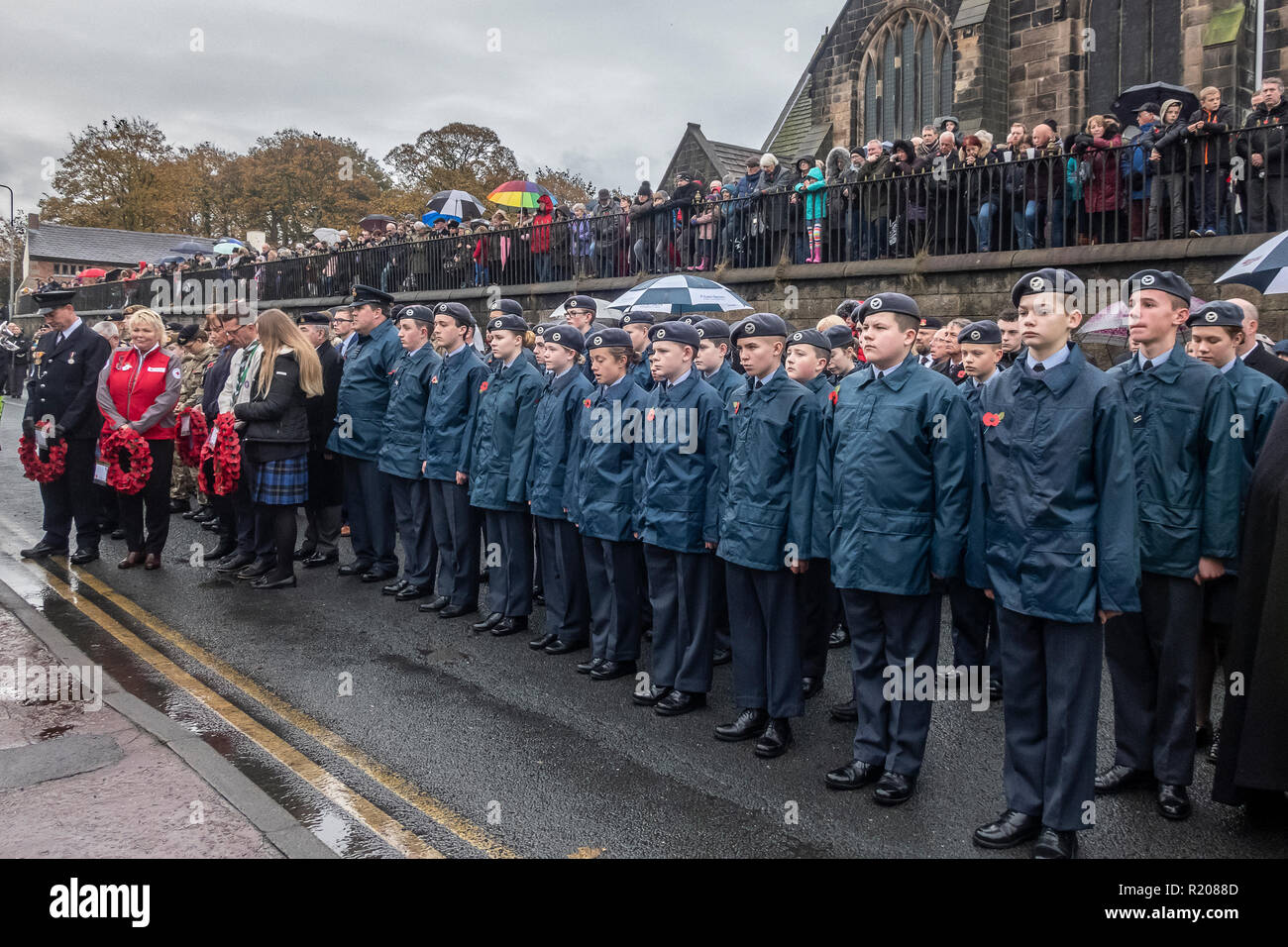 Remembrance Sunday 2018 Leyland Stock Photo - Alamy