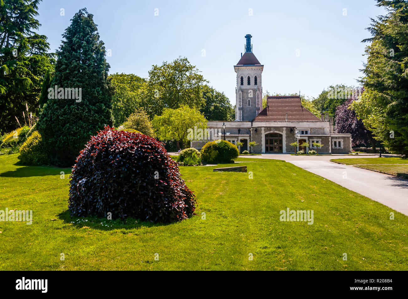 Old crematorium,City of London Cemetery and Crematorium Stock Photo - Alamy