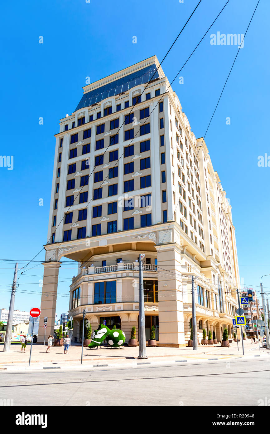 Samara, Russia - June 23, 2018: Modern building of Lotte Hotel Samara ...