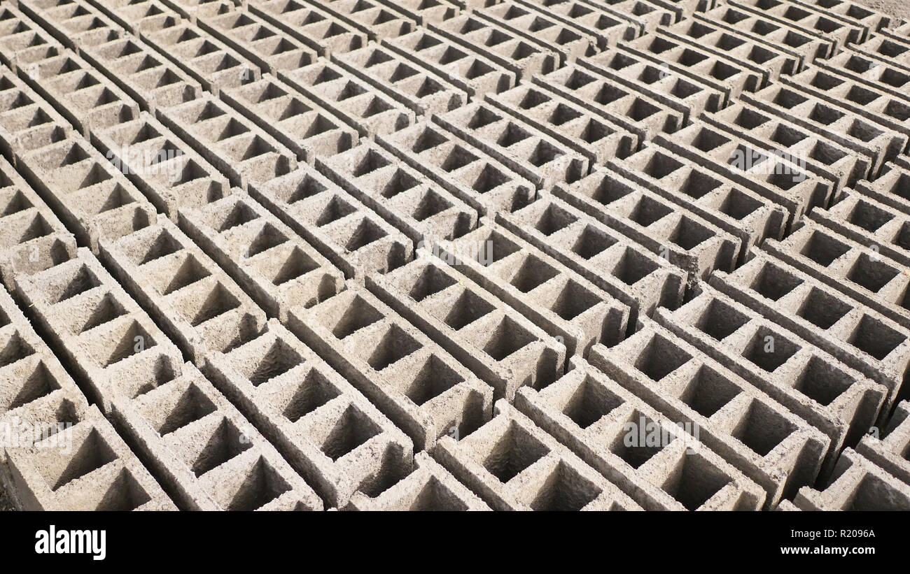 Brick forms. Production of bricks from volcanic ash in the Philippine ...