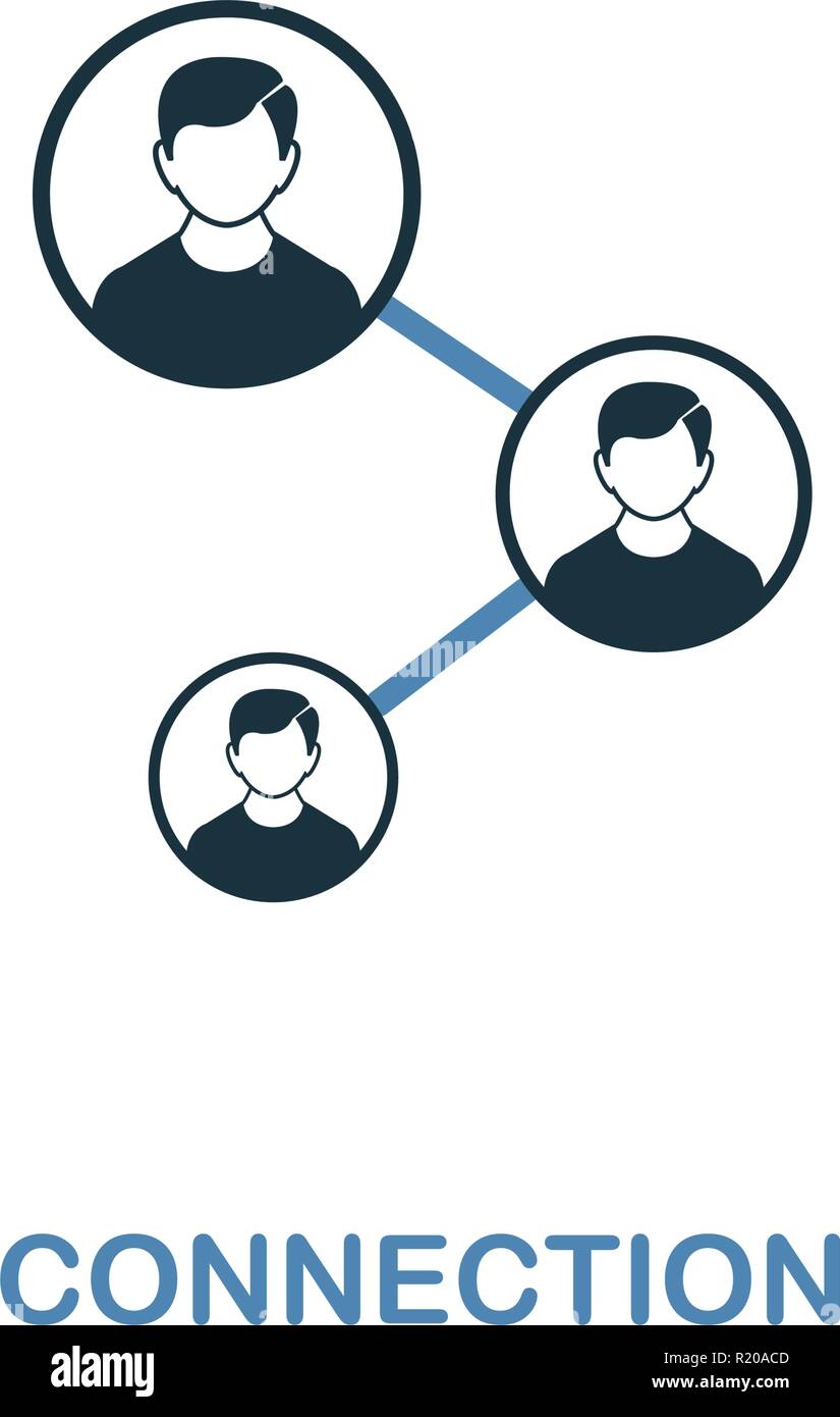 Connection icon. Two colors premium design from management icons ...