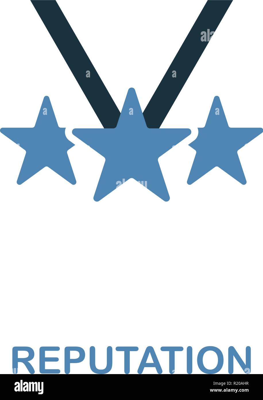 Reputation icon. Two colors premium design from management icons ...