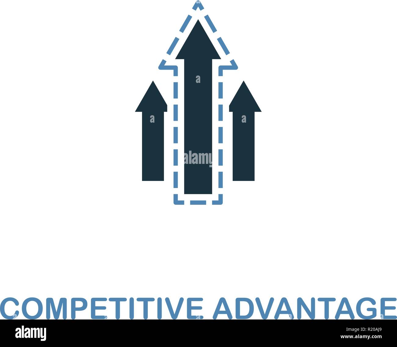 Competitive Advantage icon. Two colors premium design from management ... Competitive Advantage icon. Two colors premium design from management ...