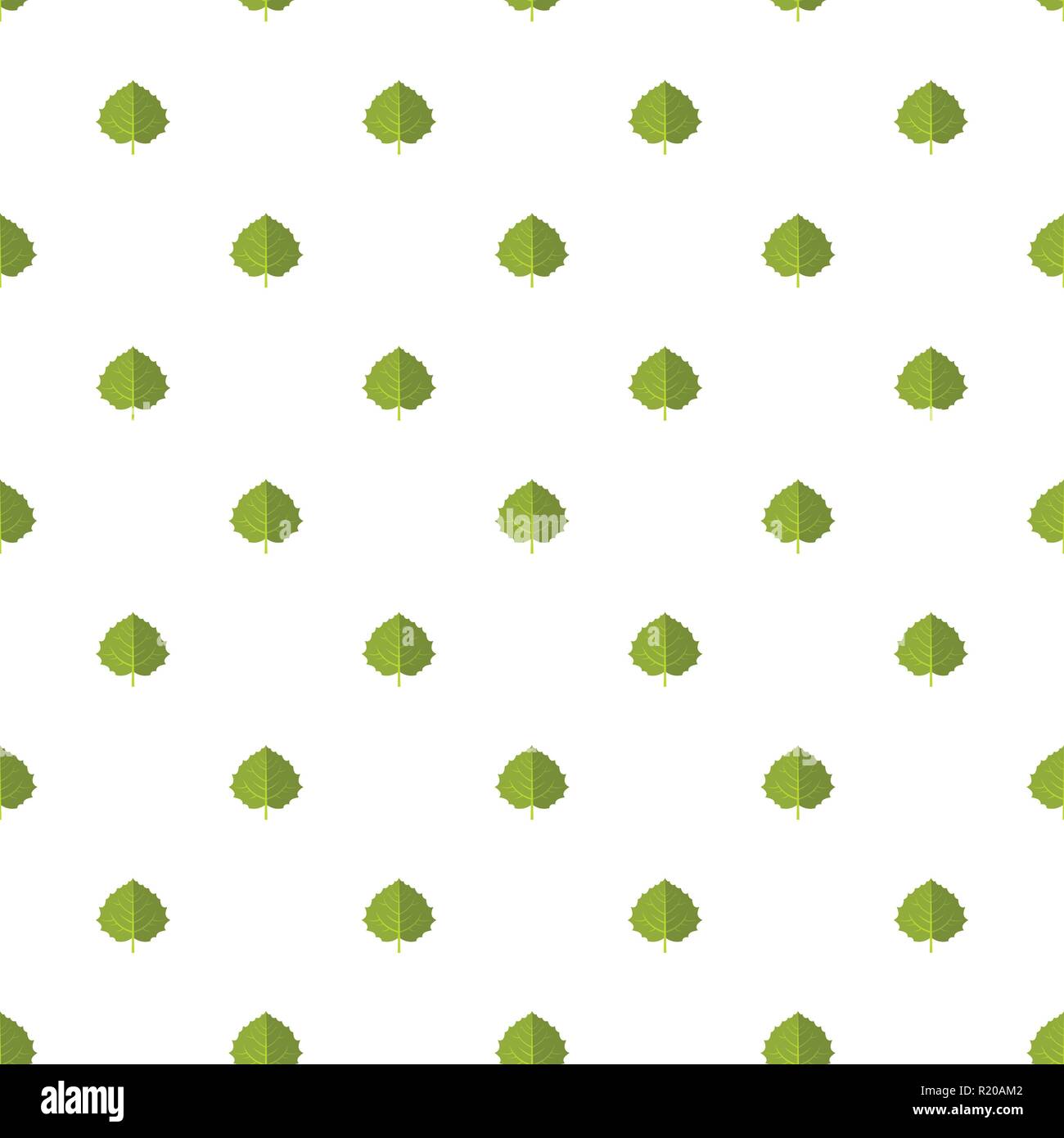 Aspen leaf pattern seamless in flat style for any design Stock Vector ...