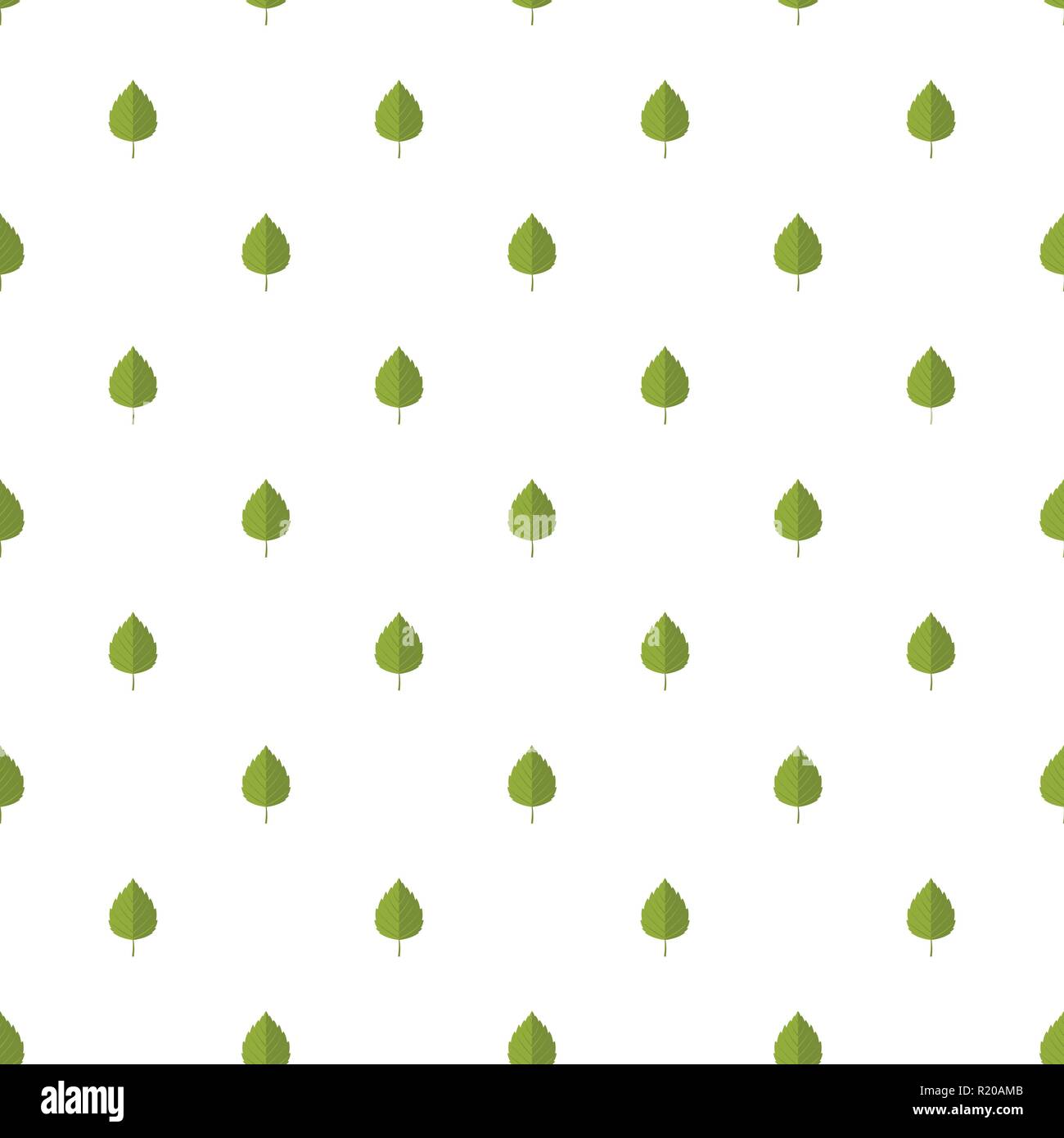 Birch leaf pattern seamless in flat style for any design Stock Vector ...