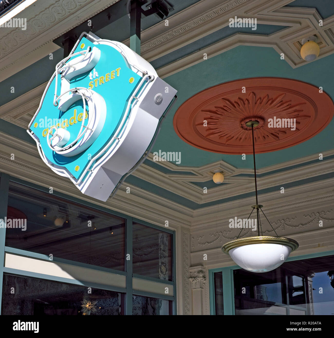 5th street arcade signage hi-res stock photography and images - Alamy