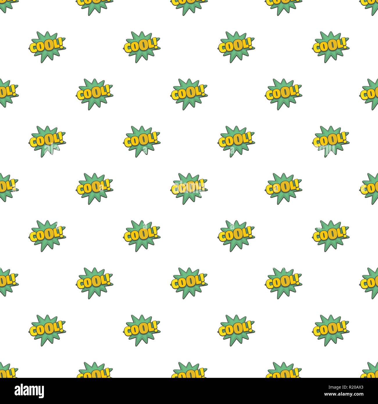 Comic boom cool pattern seamless in flat style for any design Stock Vector Image & Art - Alamy