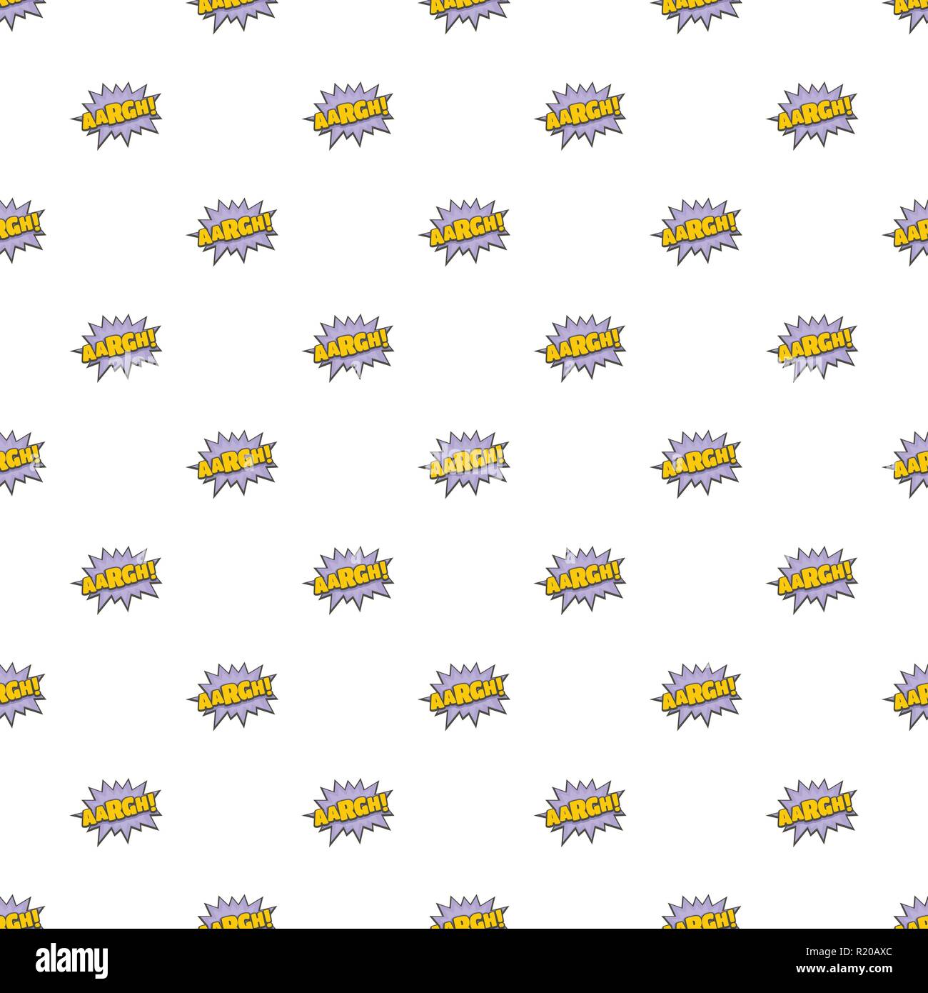 Comic boom retro pattern seamless in flat style for any design Stock ...