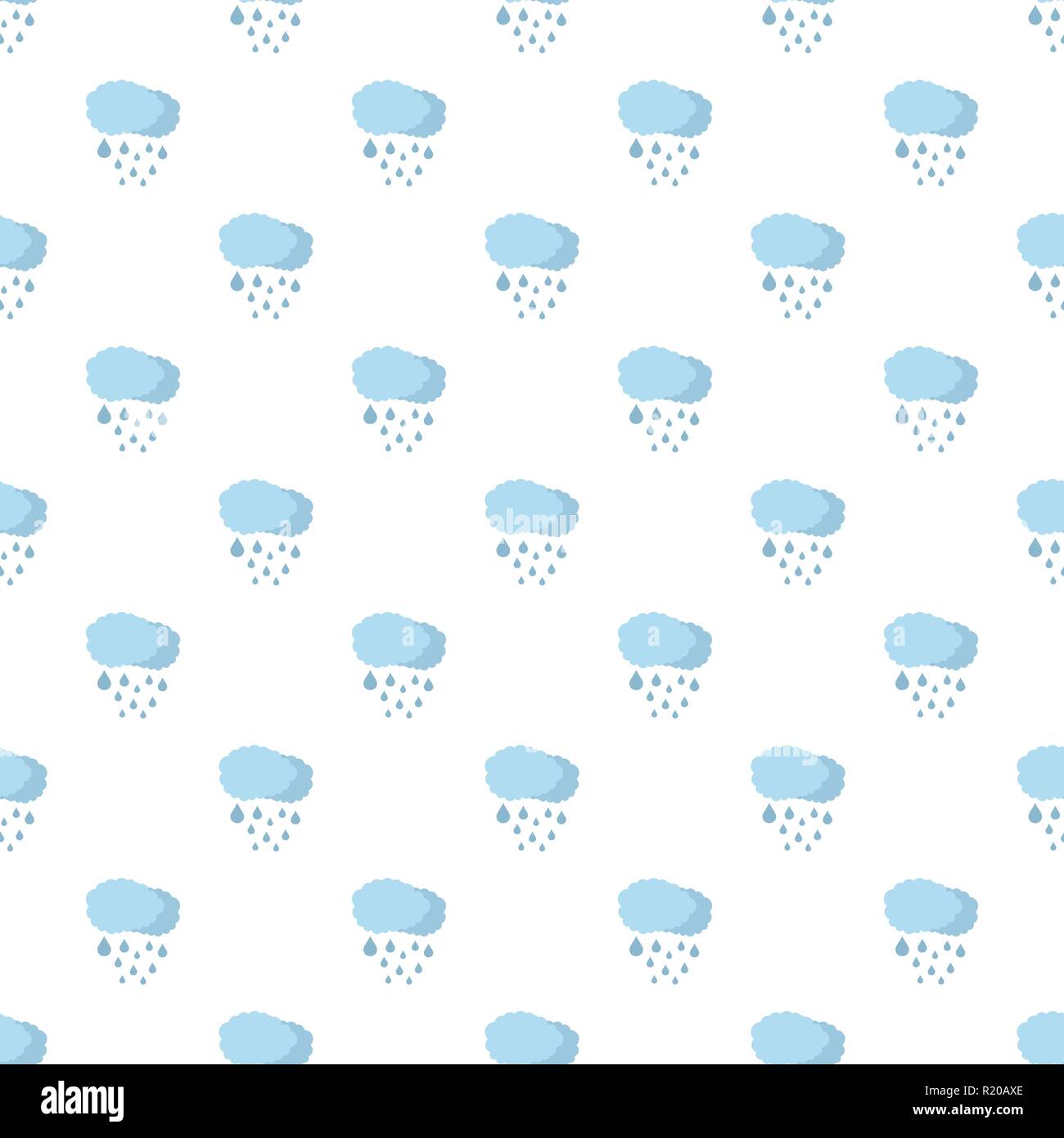 Cloud rain pattern seamless in flat style for any design Stock Vector ...