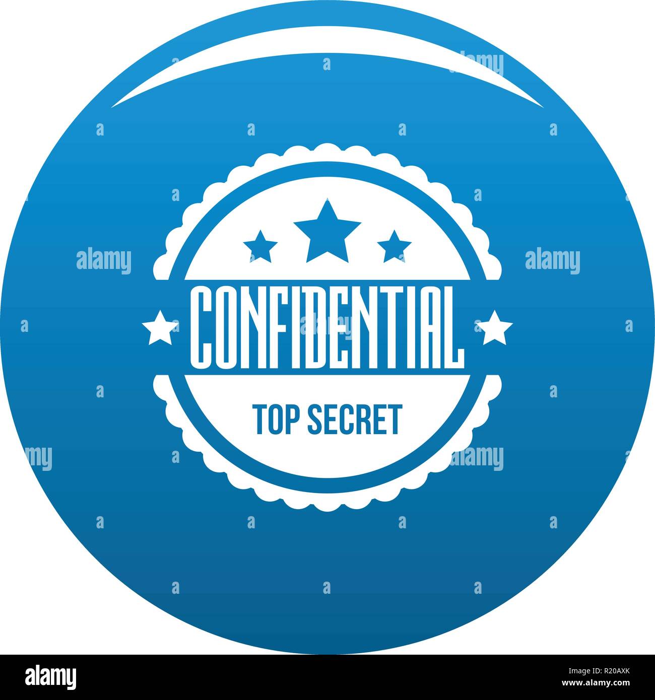 Confidental logo. Simple illustration of confidental vector logo for ...
