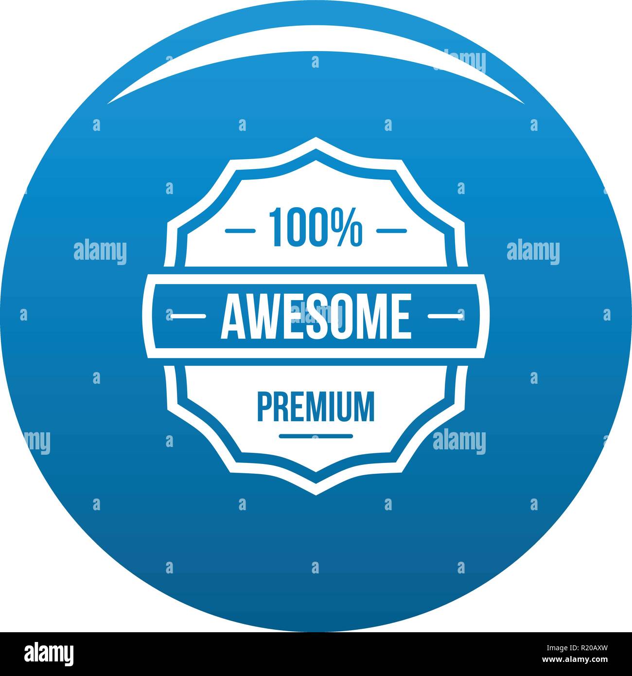 Awesome logo. Simple illustration of awesome vector logo for web Stock ...