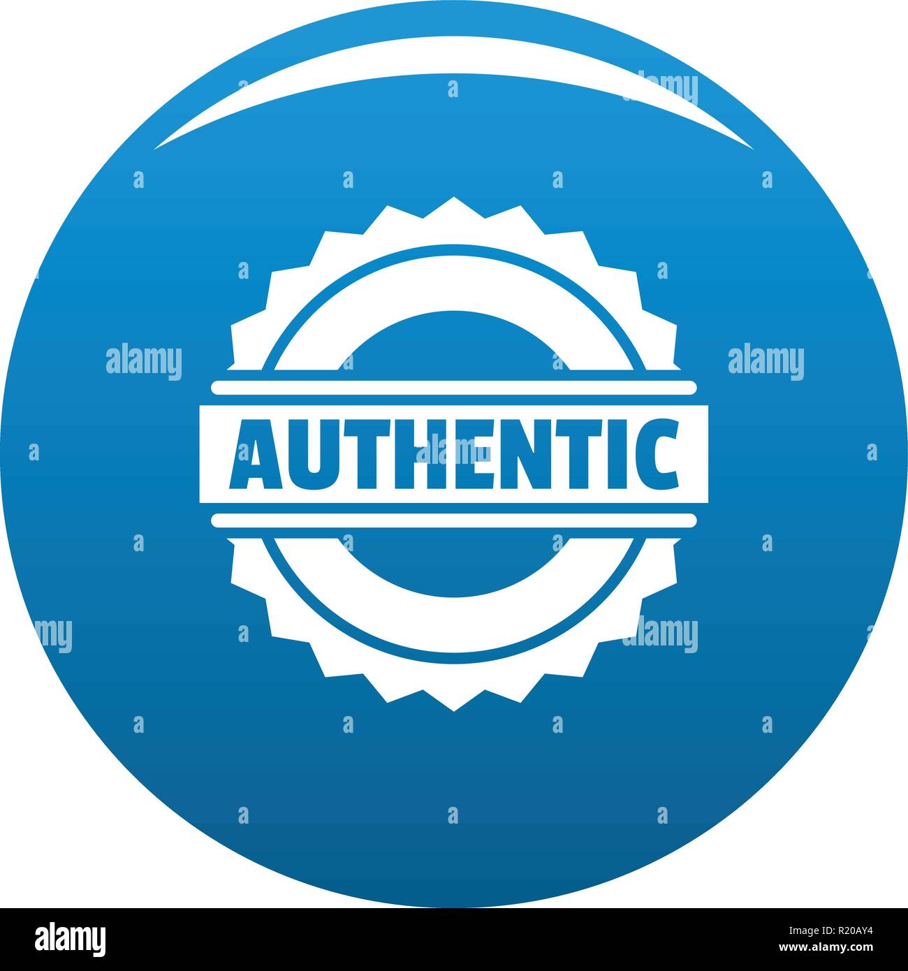 Authentic logo. Simple illustration of authentic vector logo for web ...