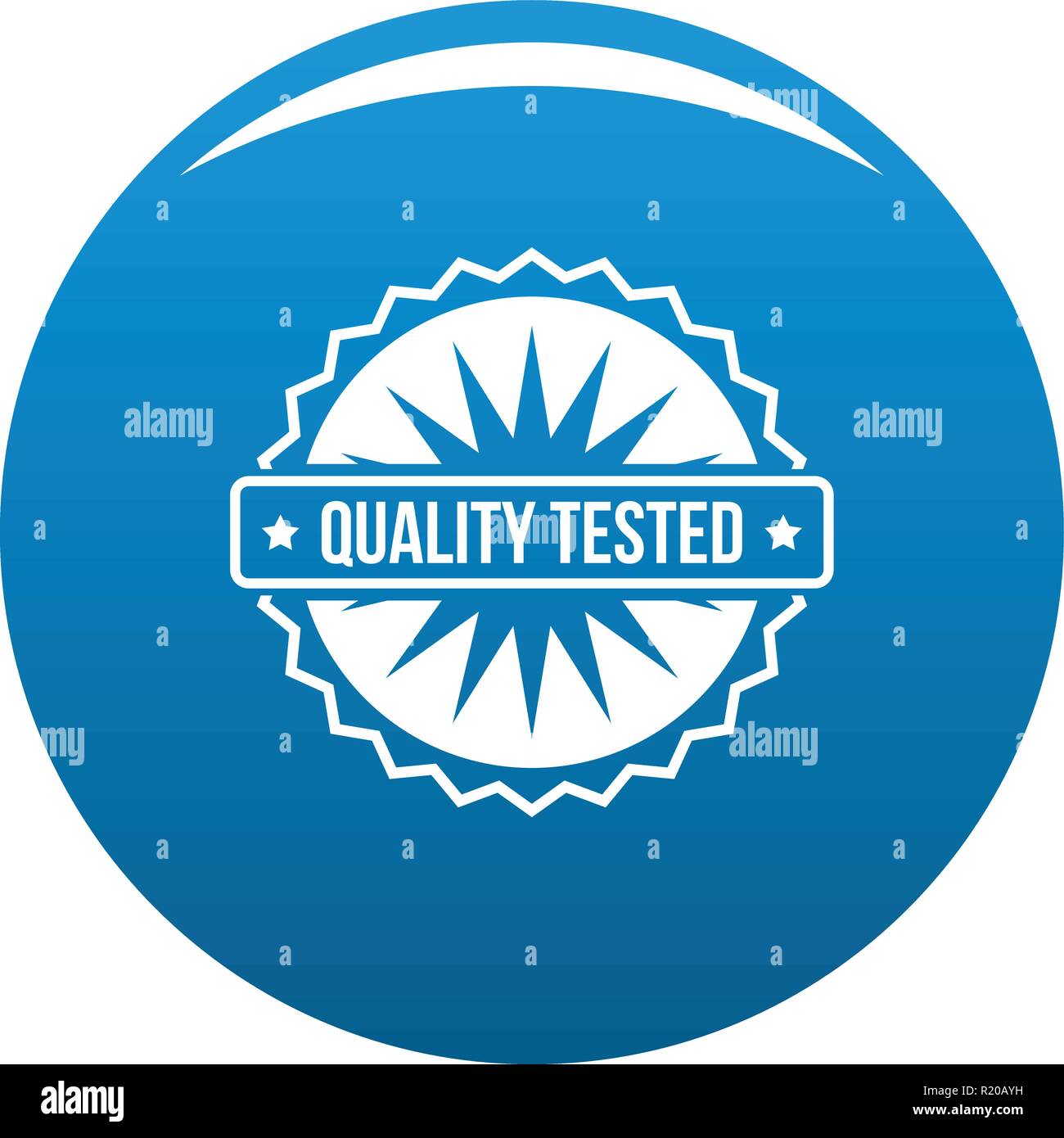 Quality tested logo. Simple illustration of quality tested vector logo ...