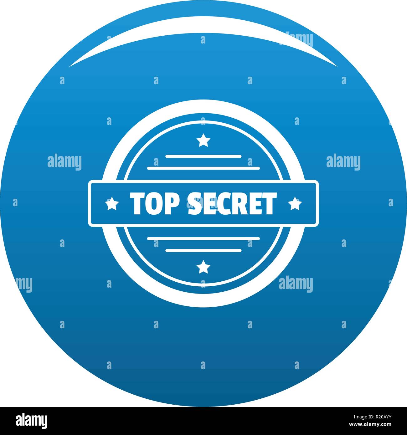 Top secret logo. Simple illustration of top secret vector logo for web ...