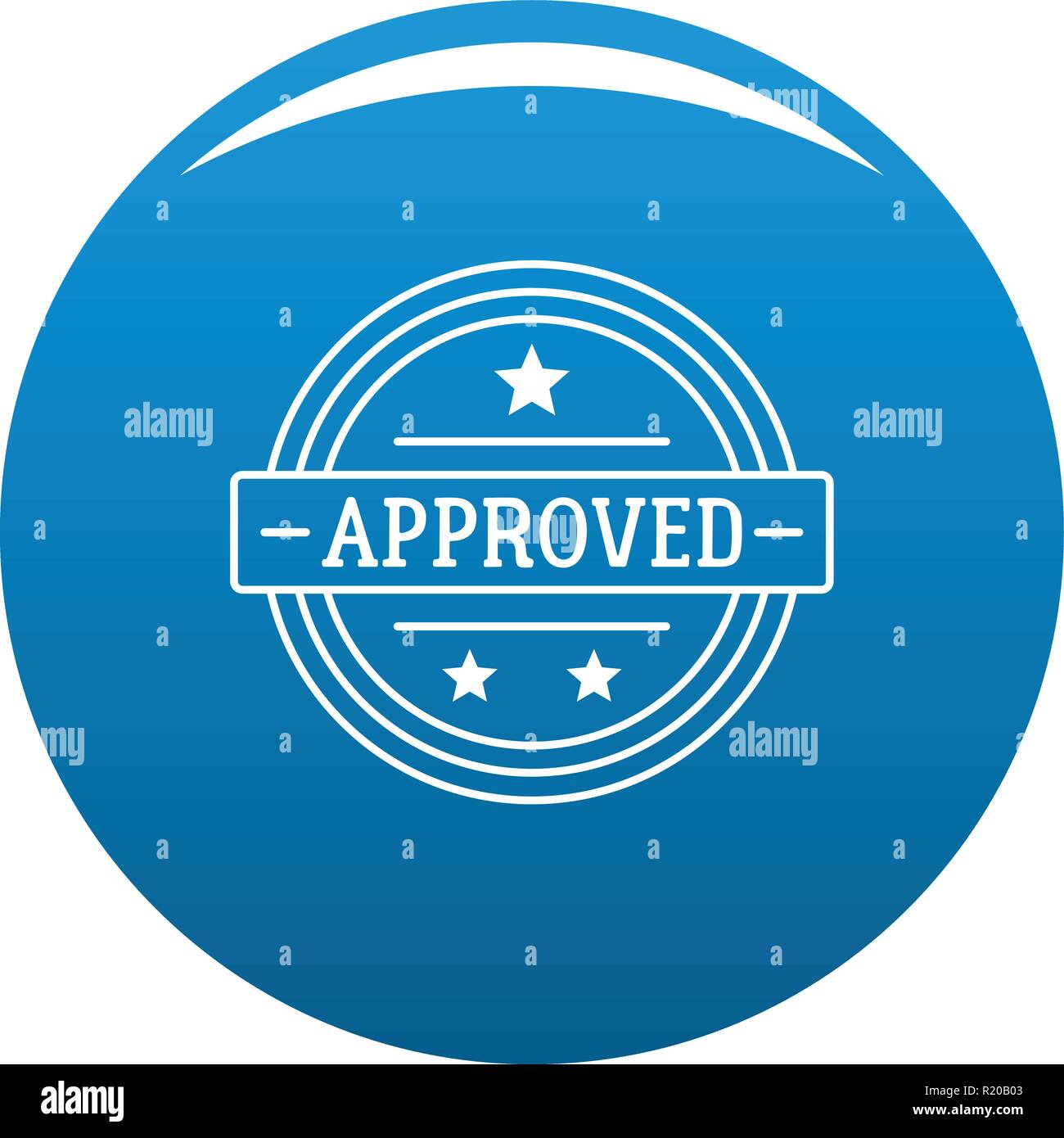 Approved logo. Simple illustration of approved vector logo for web ...