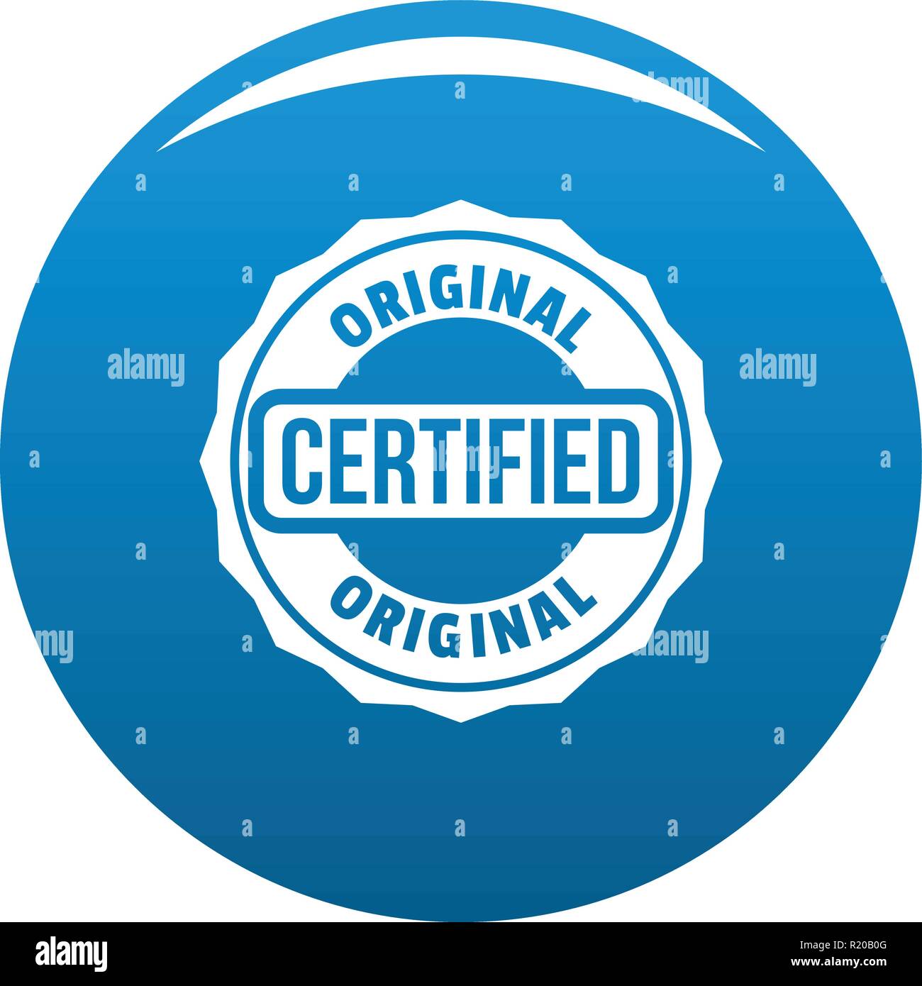 Certified logo. Simple illustration of certified vector logo for web ...
