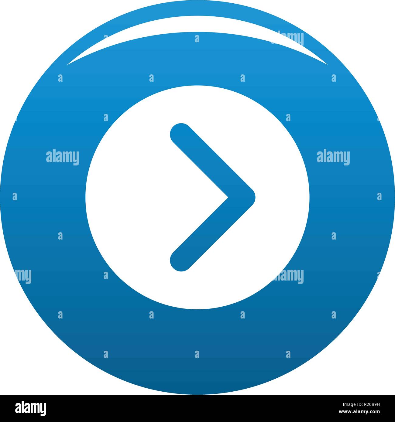 Arrow icon vector blue circle isolated on white background Stock Vector ...
