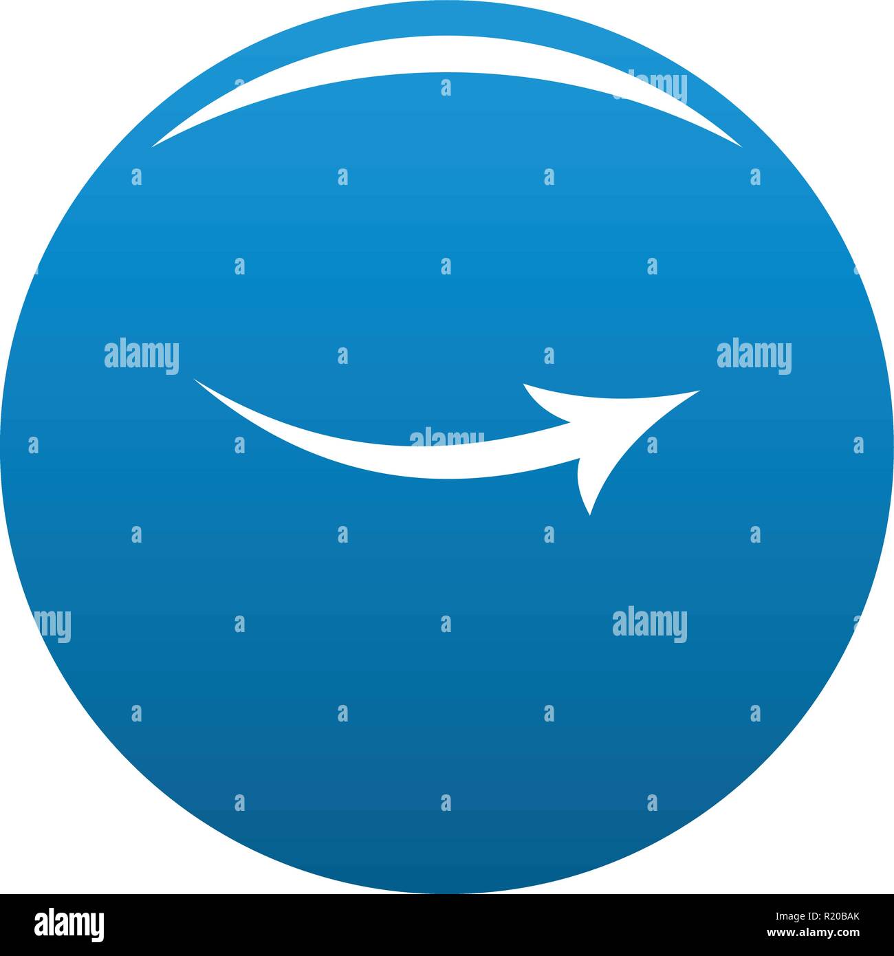 Arrow icon vector blue circle isolated on white background Stock Vector ...