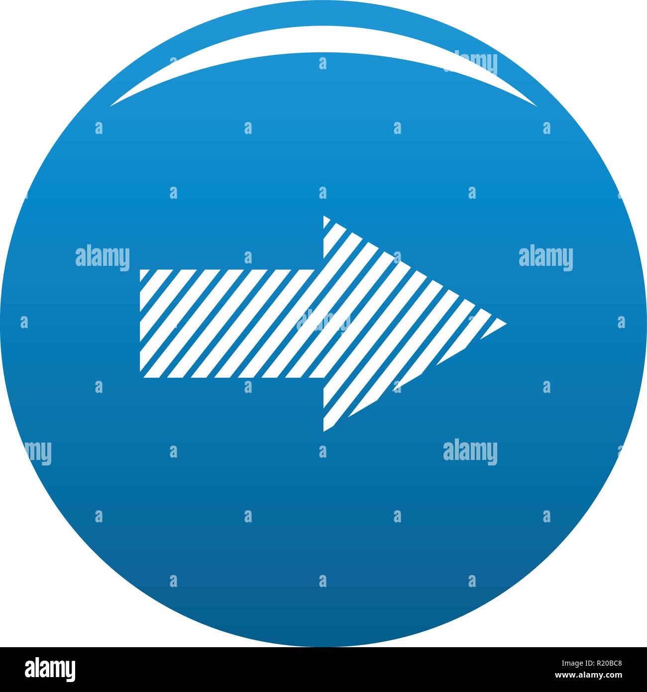 Arrow icon vector blue circle isolated on white background Stock Vector ...